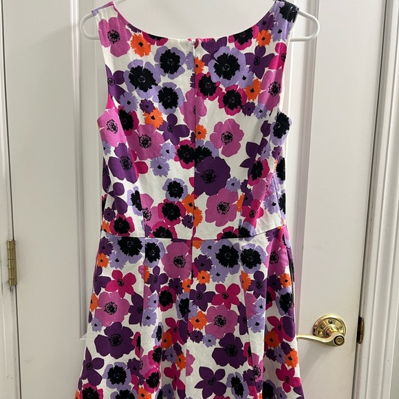 Kate Hill | Dresses | Kate Hill Midi Dress Vibrant Flowers Size 8p ...